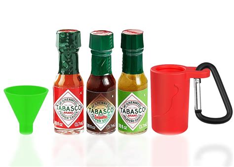Mini Tabasco Hot Sauce Lover T Set Includes 3 Mini Hot Sauce