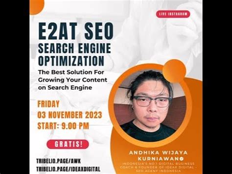 Recorded E At Seo Ig Live Solusi Seo Untuk Algoritma Google Terbaru Youtube