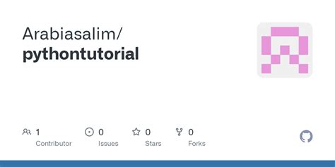 Github Arabiasalim Pythontutorial