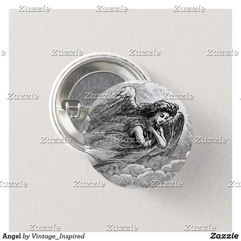 Angel Button Zazzle