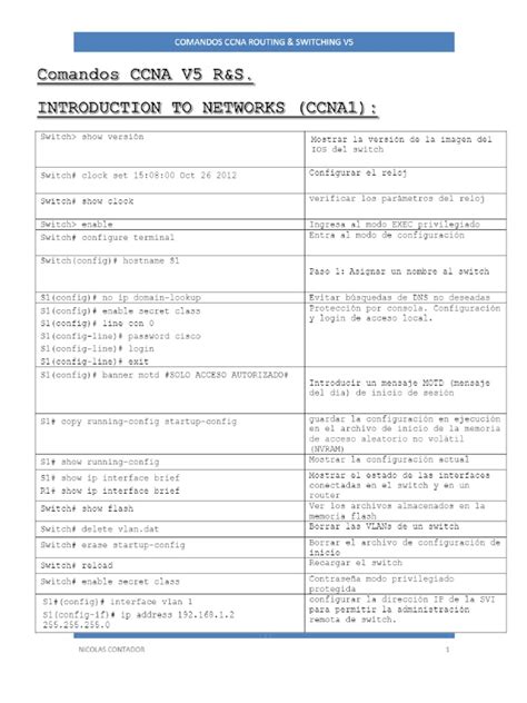 Comandos Ccna Routing And Switching V5 Pdf Descargar Libre Pdf