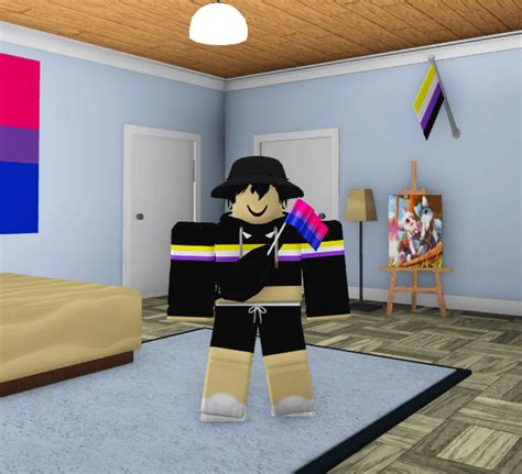 What Do You Think Of My Pride Avatar Im Nonbinary And Bisexual Roblox