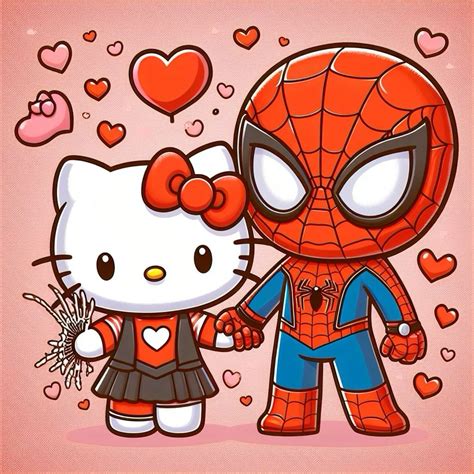 Hello Kitty X Spiderman Hello Kitty Wallpaper Hello Kitty Wallpaper