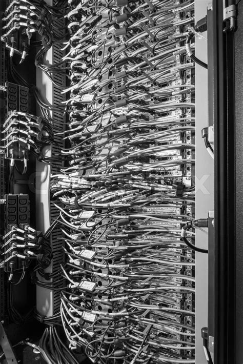 Data Center Closeup Stock Image Colourbox