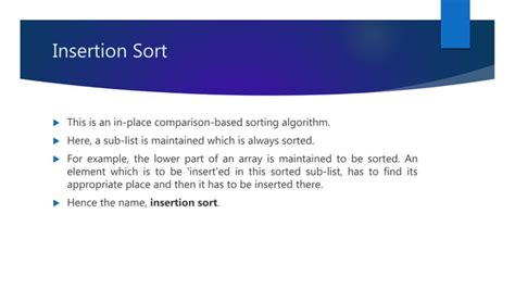 Sorting Algorithms Pptx