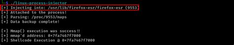Linux Remote Process Injection Injecting Into A Firefox Process