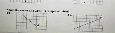 Answered Name The Vector And Write Its Component Bartleby