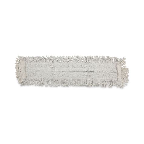 Boardwalk®disposable Dust Mop Head Wsewn Center Fringe Cottonsynthetic 36w X 5d White