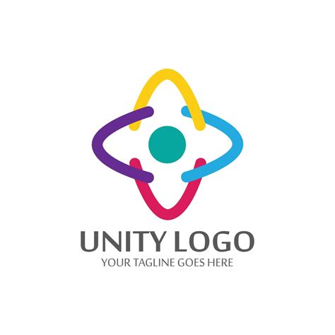 Colorful Unity Concept Logo Icon Vector Template Vector Art At Vecteezy