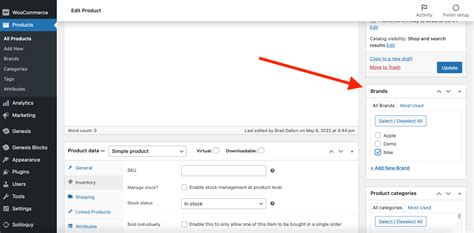 Add Brand Custom Taxonomy To Woocommerce Products Shortcode