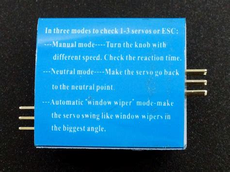 Servo Tester ProtoSupplies