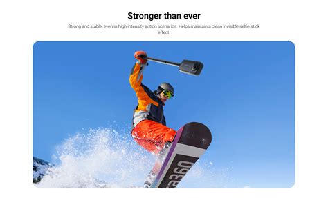 Insta360 114cm Invisible Selfie Stick For X3 BIGCamera ศนยรวมกลองดจตอลทมความสขให