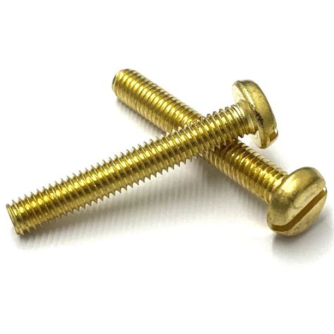 M4 Slotted Pan Head Machine Screws Brass Archives Bolt Worldbolt World