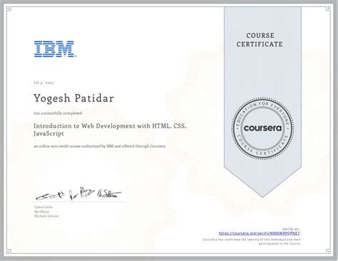 Yogesh Patidar On Linkedin Webdevelopment Coursera Ibm