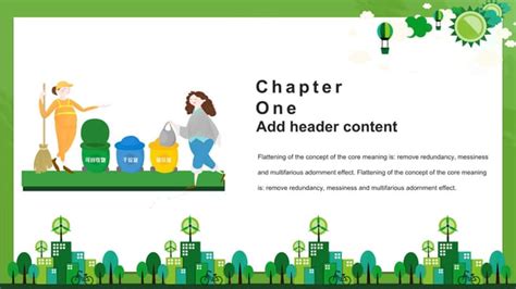 Green Illustration Style Garbage Sorting Google Slide Theme And Powerpoint Template Slidedocs