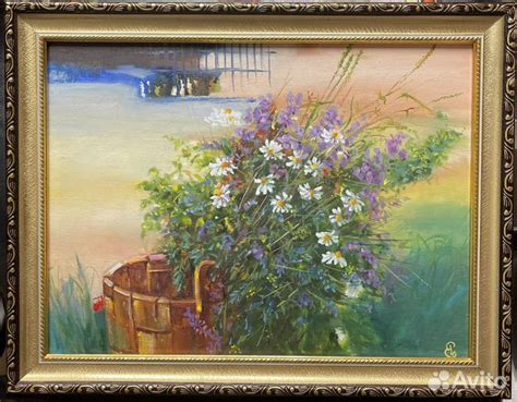 Картина маслом «Полевые цветы купить в Пензе Хобби и отдых Авито