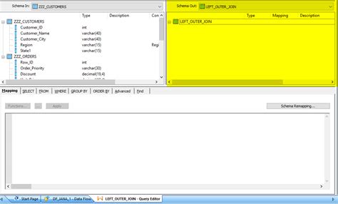 How To Perform Left Outer Join In Bods And Execute Sap Community