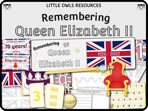 Remembering Queen Elizabeth Ii Pack Activities Displays Puzzles Teaching Resources