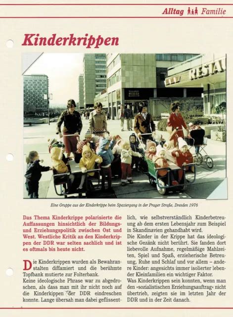 Kinderkrippen In Der Ddr Ddr Infokarte Eur 1 00 Picclick De