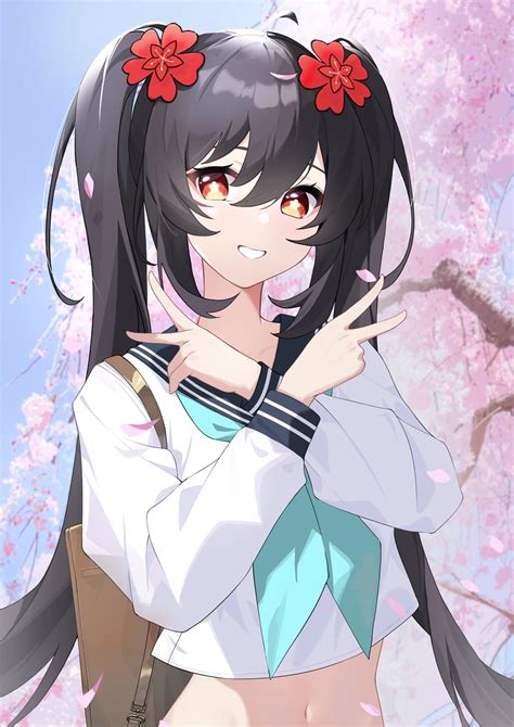 Hu Tao Genshin Impact Drawn By Candy Shunya Danbooru