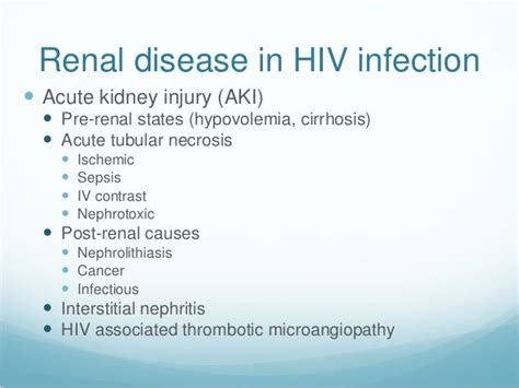 Renal Disease In Hivaids