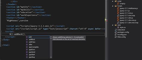 Jquery Visual Studio Intellisense Was Unable To Determinate