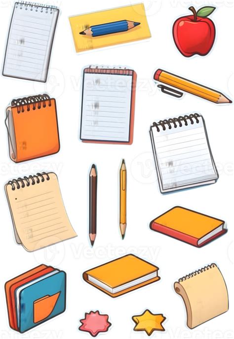 School Supplies Icon Set School Supplies School Supplies Icon Set