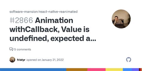 Animation Withcallback Value Is Undefined Expected An Object · Issue