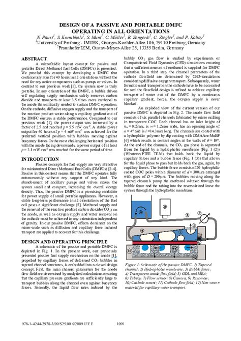 Pdf Design Of A Passive And Portable Dmfc Operating In All Orientations