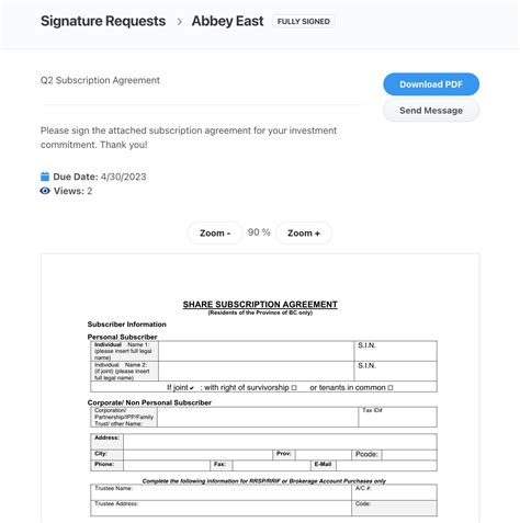 Creating And Sending Signature Requests Verivend