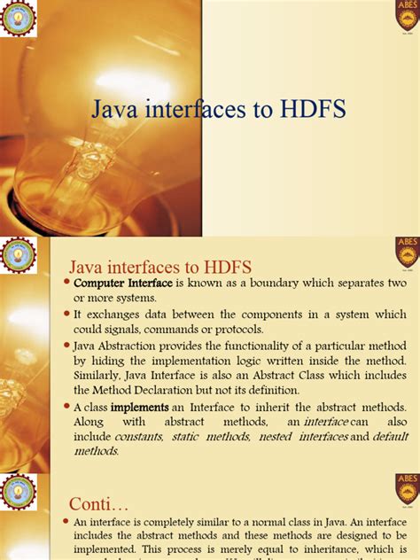 Unit 3 Topic 4 Java Interfaces To Hdfs Pdf Class Computer Programming Method Computer