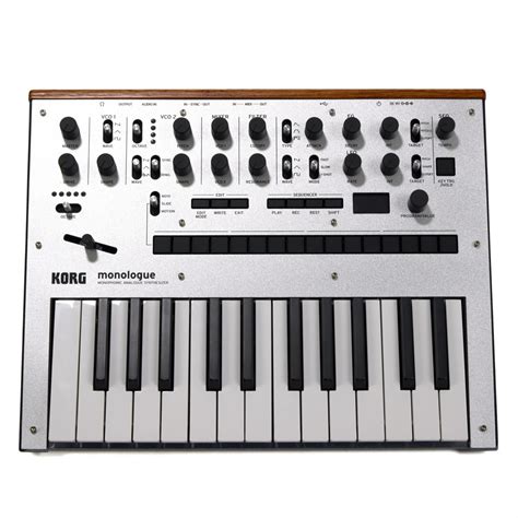 Korg Monologue Analog Synthesizer Silver Secondhand At Gear4music