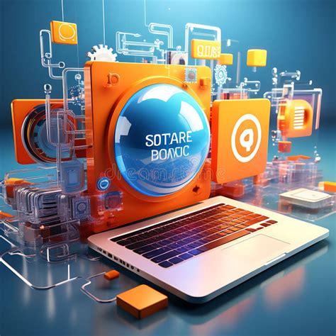 Codecraft Mastery Software Development And Programming 3d Render Stock Illustration