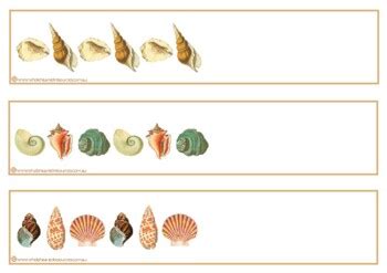Shell Repeated Patterns Cards Patterns And Algebra By Wholehearted Resources