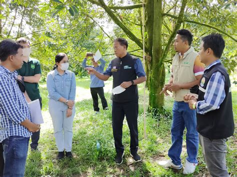 นายภัสชญภณ หมื่นแจ้ง รองอธิบดีกรมวิชาการเกษตร ลงพื้นที่ ตรวจติดตามมาตรการ ตรวจสอบรับรองสุขอนามัย