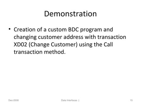 Call Transaction Method Ppt