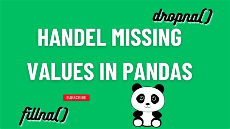 Handling Missing Values In Pandas Python Dataanalytics Youtube