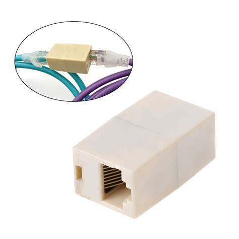 Rj45 Cat5 Cat5e Network Ethernet Connector Adapter Vicedeal