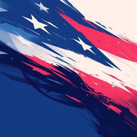 Логотип исторического флага Дня независимости 2024 года Премиум Ai сгенерированный вектор