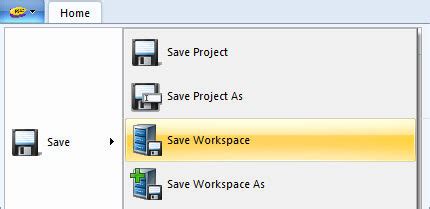 Saving A Workspace