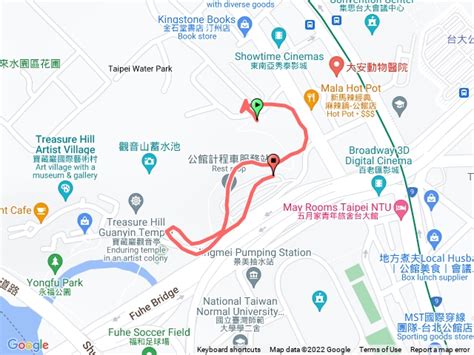 台北市公館商圈 小觀音山木棧道 健行筆記