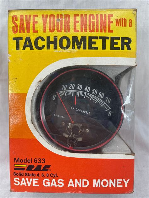 1970s Rac Tachometer Model 633 New Old Stock Etsy
