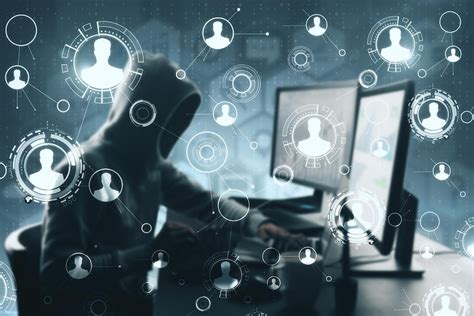 Premium Photo Side View Of Hacker At Desktop Using Computer With Creative Interface Hologram