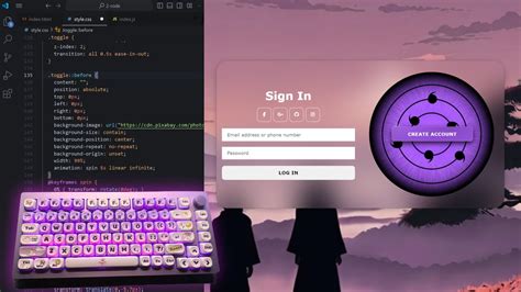 Login Page Combining Html Css And Js Youtube