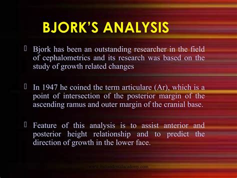 Bjorkand Jarabak Cephalometric Analysis Ppt