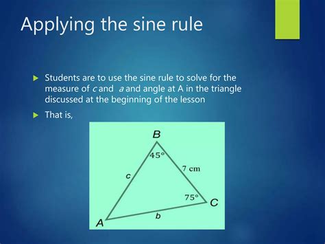 Didactic Lesson Sine Rule Pptx Physics Science