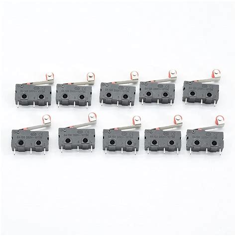 Limit Switch 10 Pcs Mini Micro Limit Switch Roller Lever Arm Spdt Snap Action Lot 3pin With