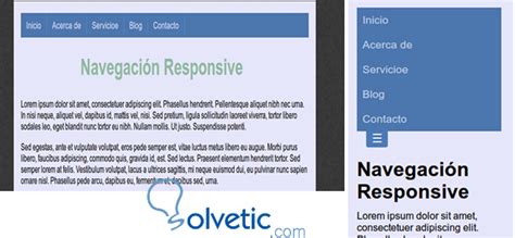 Crear Menú Responsive con Plugin Responsive Nav js Solvetic