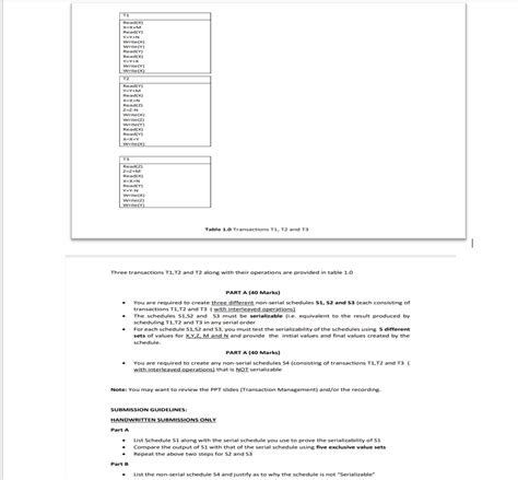 T1 Read X XX M Read YEYEN Write X Write Read Y Chegg Com