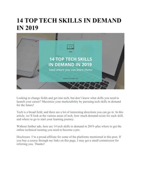 14 top tech skills in demand in 2019 pdf technology industry industries
